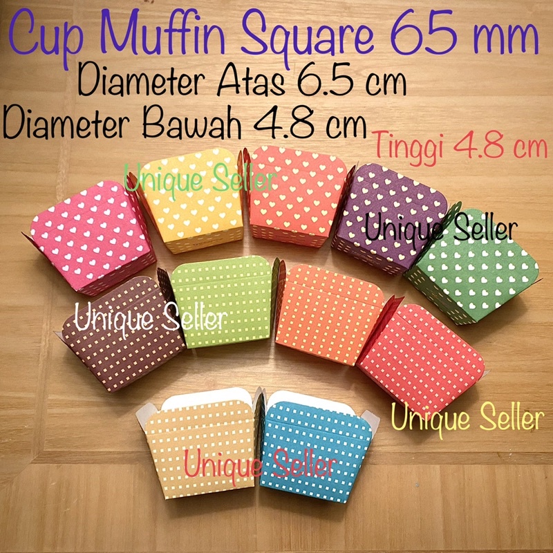 Jual [Isi100] Eight Bruder Muffin Cup Kotak 65 mm / Cupcake Case Kotak ...