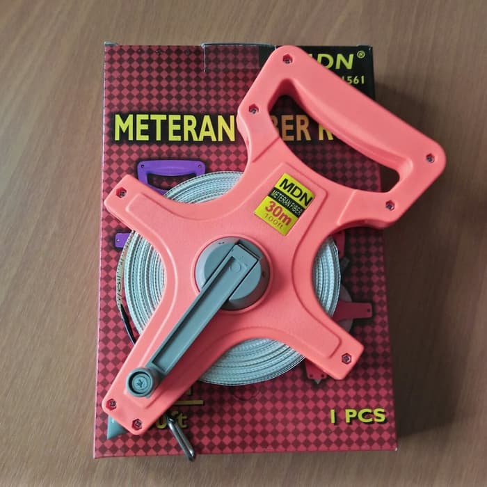 Jual Meteran Tancap MDN / Meteran Tanah 30 M / Fiber Roll 30M / Gulung ...