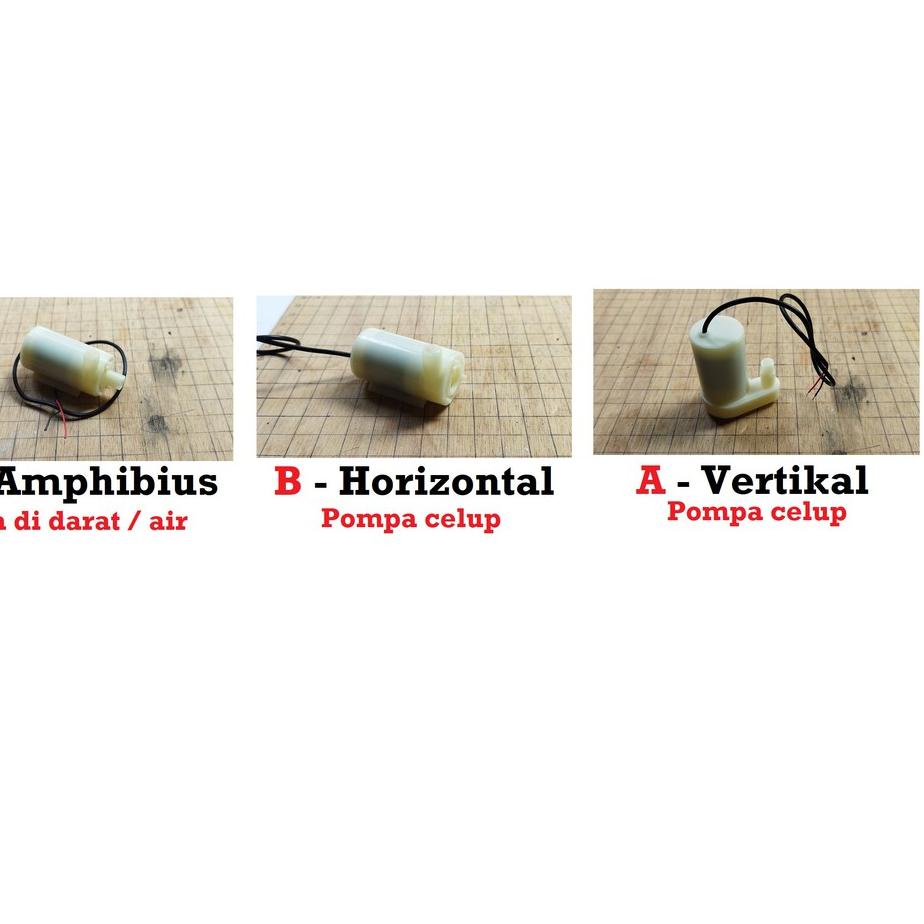 Jual ASP7-1AHT5 [EBS] Pompa Air Celup Mini 3-6V DC Submersible Micro Pump 5V Vertikal Horizontal ...
