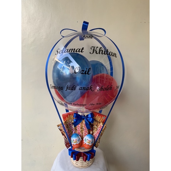 Jual Bouqet Ballon Snack Tema Biru| Gift snack ballon| Hampers Balon ...