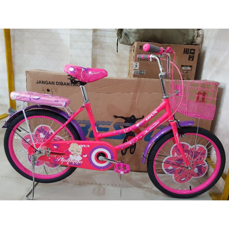 Jual Sepeda Anak / Sepeda Mini 20 inch PLATINUM ( warna Pink ) | Shopee ...