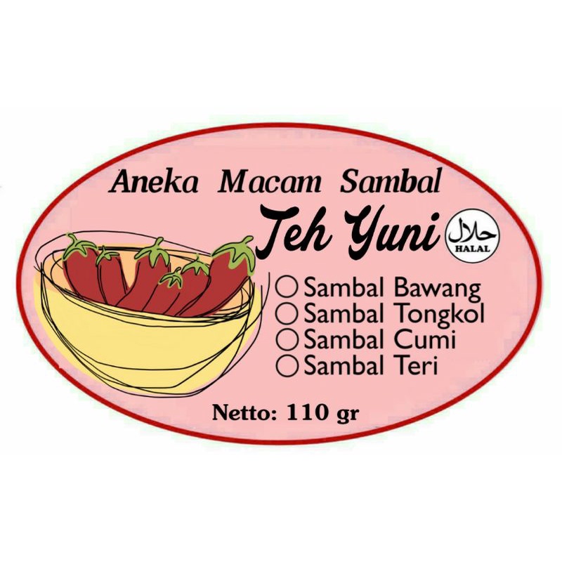 Jual STICKER SAMBAL | Shopee Indonesia