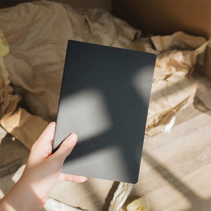 Jual Kertas / Black Paper Plain Notebook A5 Buku Tulis Catatan Kertas ...