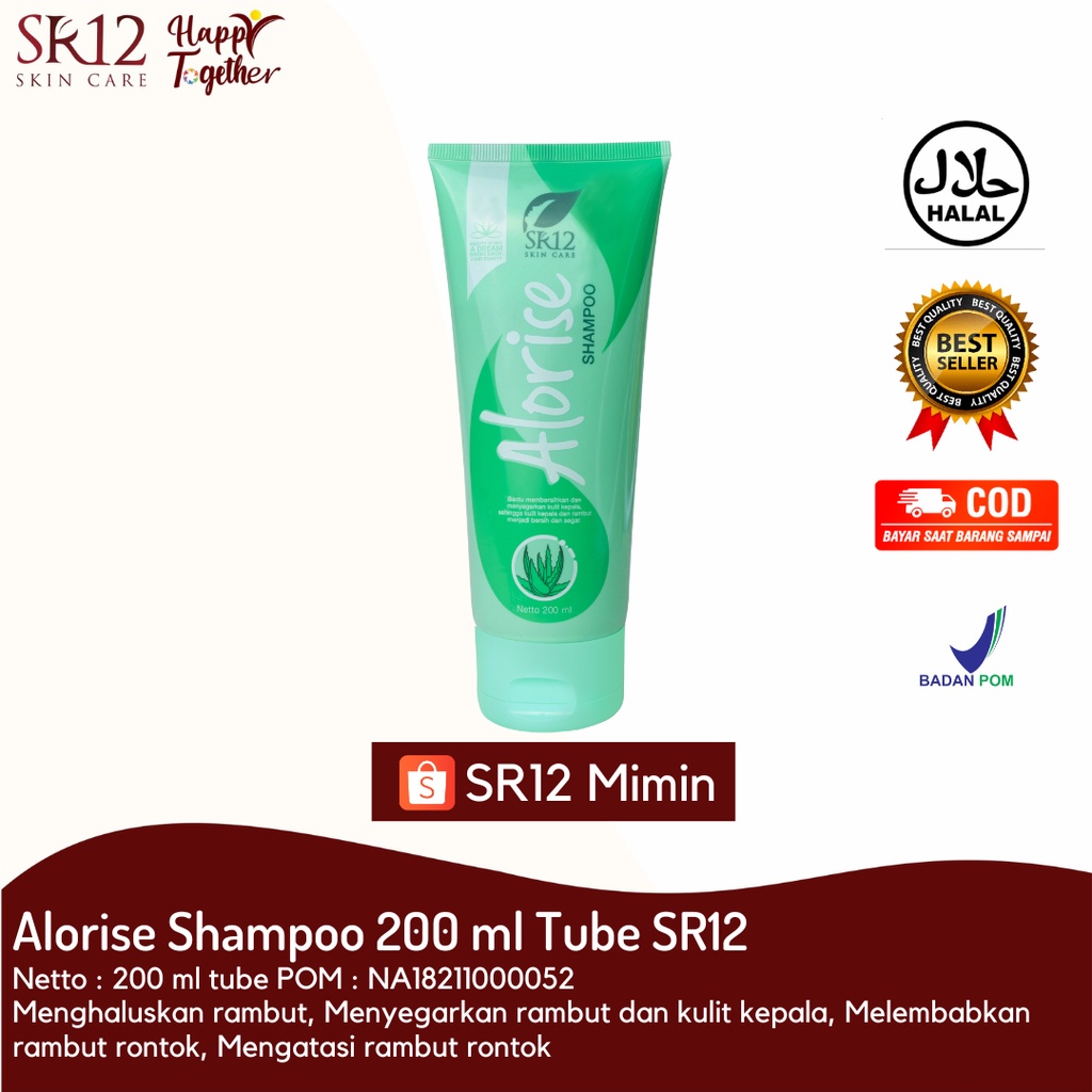 Jual Shampoo Alorise SR12 / Sampo Rambut Rontok / Sampo Rambut Kering ...