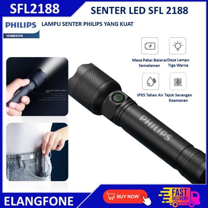 Jual Senter Philips Led Flashlight Led Senter Super Terang Modern ...