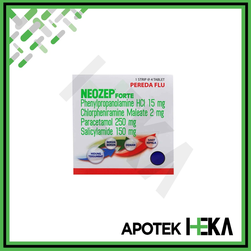 Jual Neozep Forte Strip isi 4 Tablet - Obat Flu dan Hidung Tersumbat ...