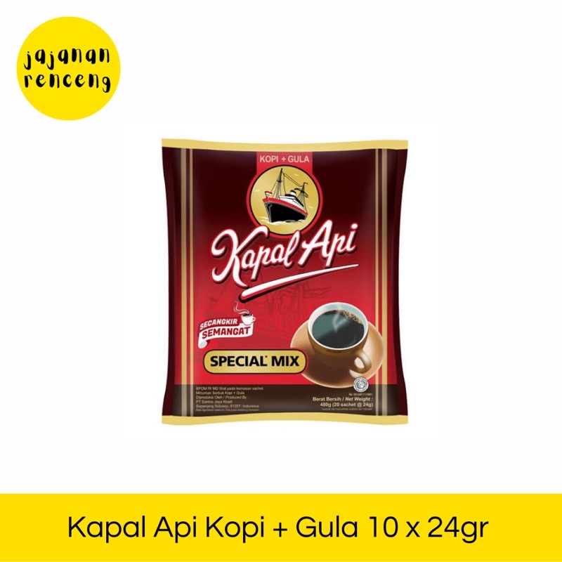 Jual Kapal Api Special Mix Kopi + Gula 24gr | Shopee Indonesia