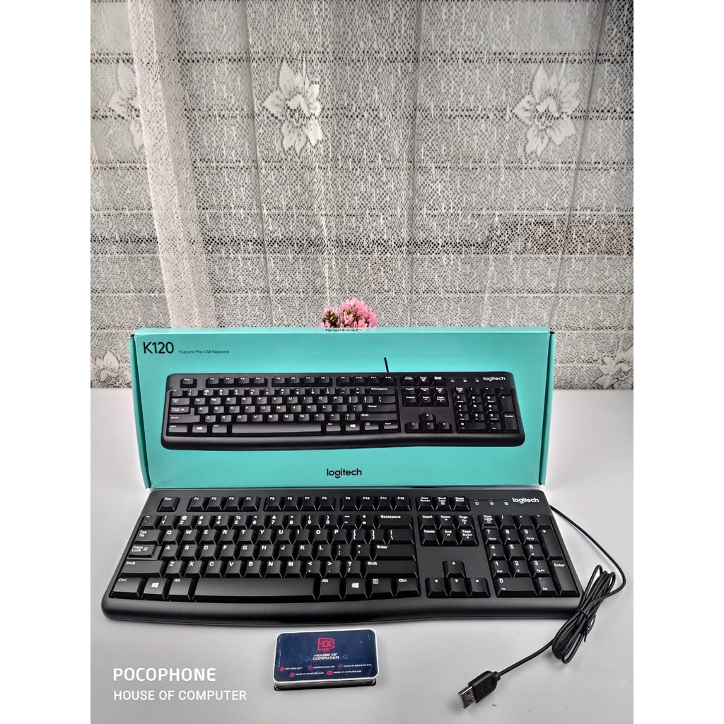Jual Keyboard usb logitech original K-120 | Shopee Indonesia