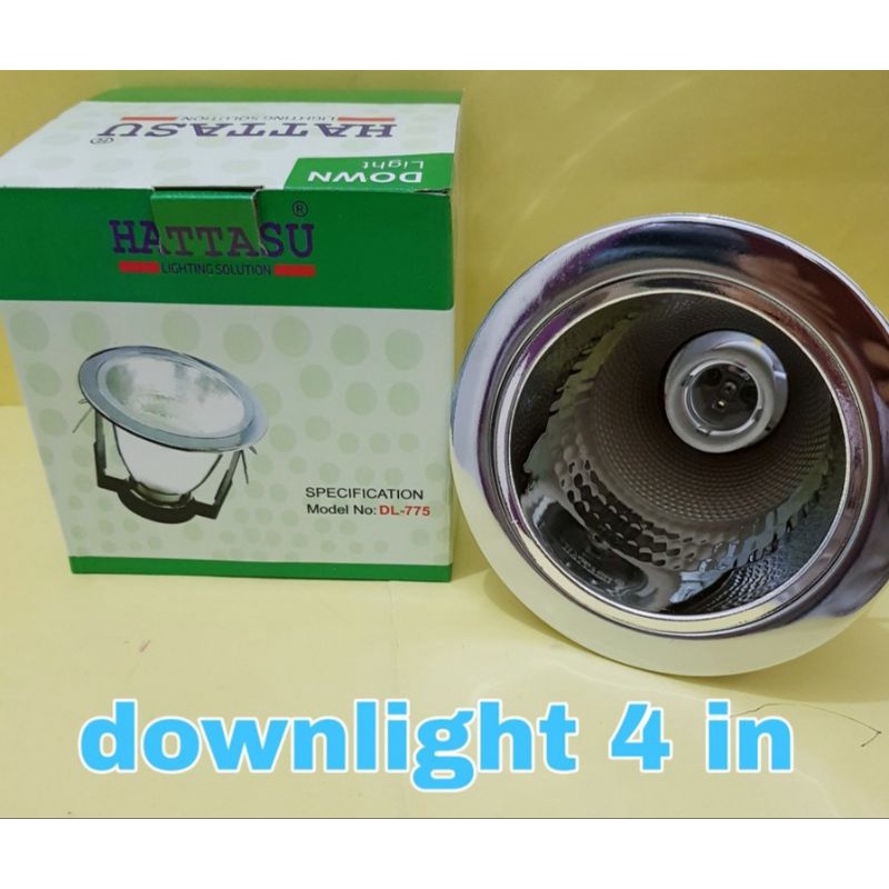 Jual Fitting Lampu Downlight Hattasu 4 inch | Shopee Indonesia