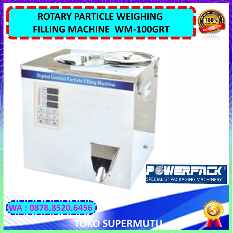Jual Mesin Rotary Particle Weighing Filling Machine WM-100GRT Powerpack ...