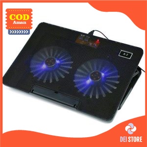 Jual Stand Colling Pad LED Laptop Dual USB Double Kipas Cocok Untuk ...