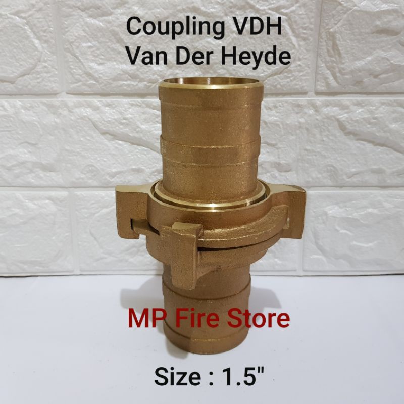 Jual Fire Hose Coupling VDH 1.5 Inch Kuningan VAN DER HEYDE Selang ...