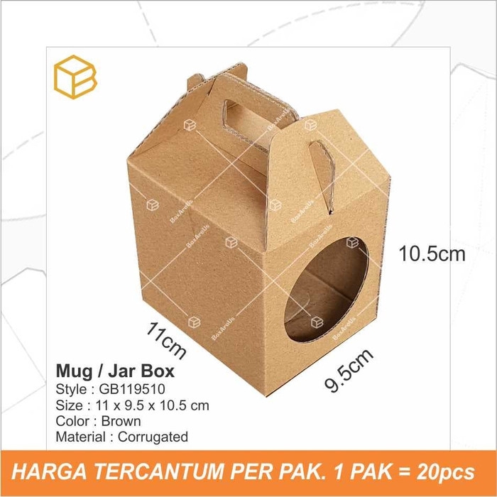 Jual Dus Gelas Mug. Kemasan Gift Box. Kardus Kotak Selai Jar - GB119510 ...