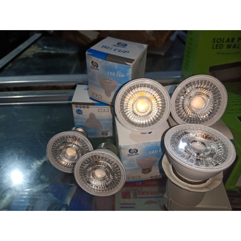 Jual LAMPU HALOGEN SPOTLIGHT LED 7WATT FITTING E27 7 WATT COB SOROT 7W | Shopee Indonesia