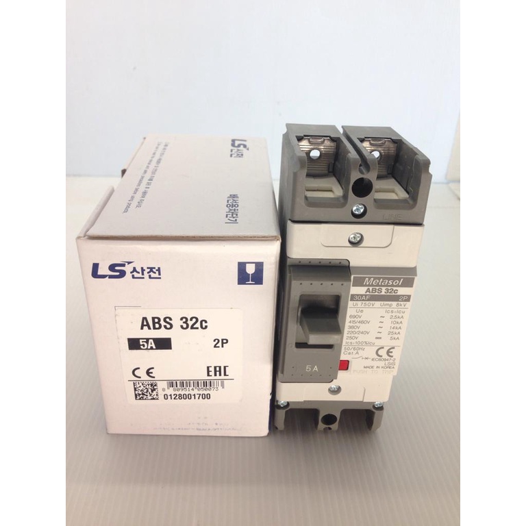 Jual MCCB 2P 5A Type ABS-32c 14KA Merk LS | Shopee Indonesia