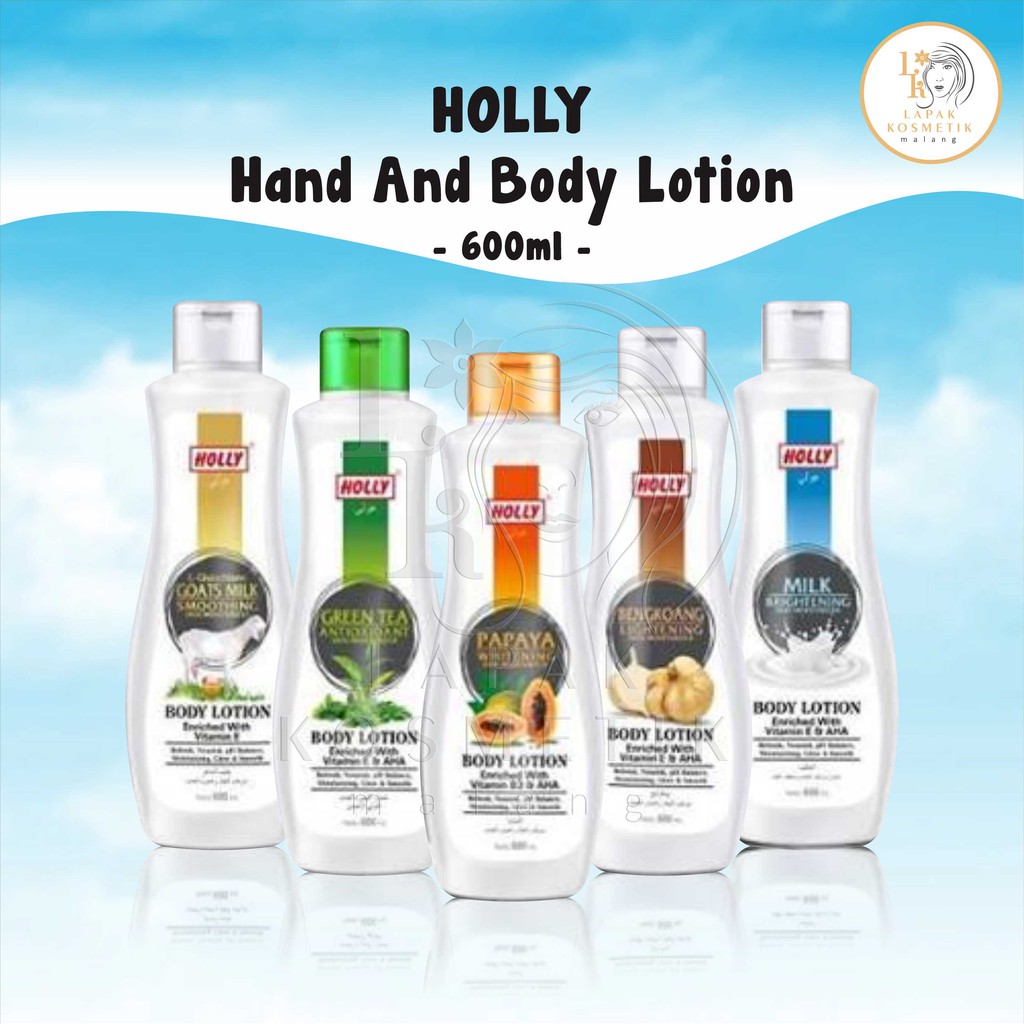 Jual HOLLY HAND AND BODY LOTION 600ML KEMASAN BESAR | Shopee Indonesia