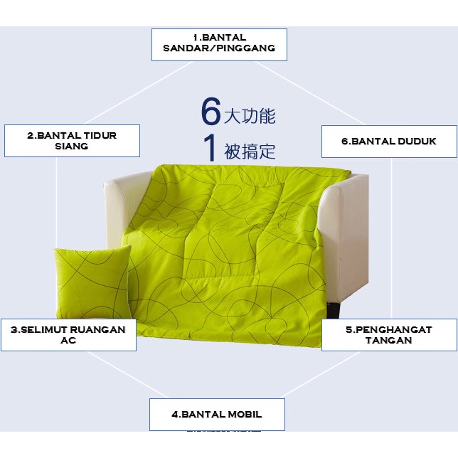 Jual Bantal Selimut Greytriangle 2In1 Balmut Bisa Jadi Bantal Bs Jd ...