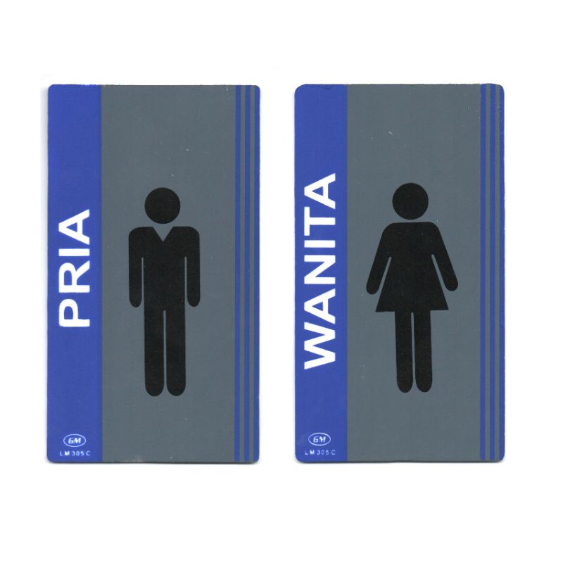 Jual Papan Tanda / Sign Board / Label Acrylic PRIA & WANITA LM 305 C ...