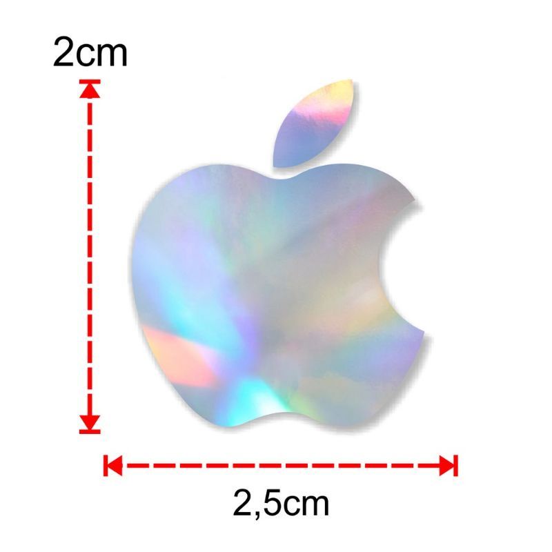 Jual Sticker cutting apple stiker aple stiker logo apple iphone/ipone ...