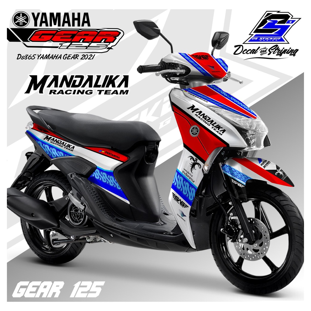 Jual 865 Decal Stiker Gear 125 Motif Mandalika MotoGP List Variasi ...