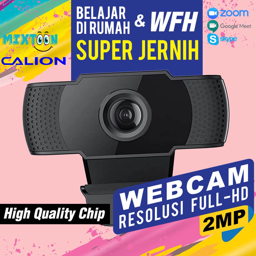 Jual Webcam 2MP HD 1080P Web Cam Mic PC Laptop Komputer | Kamera Web ...