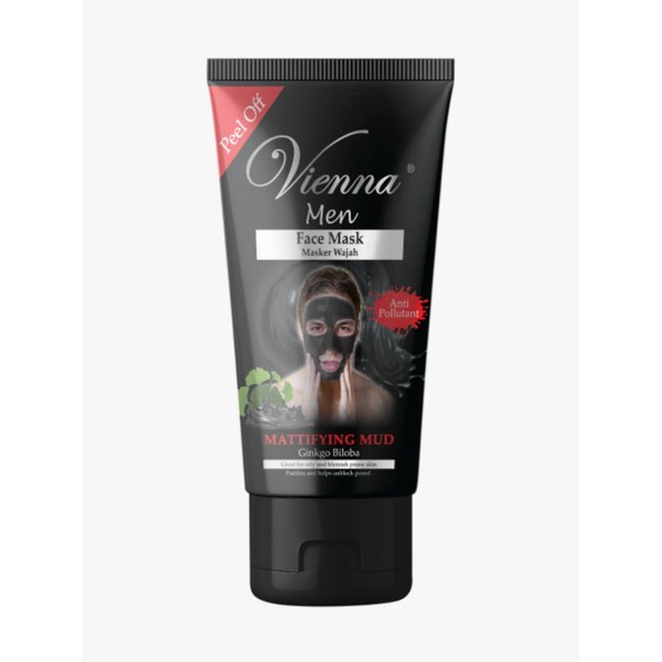 Jual Vienna Men Peel Off Face Mask. Masker Wajah Lumpur | Shopee Indonesia