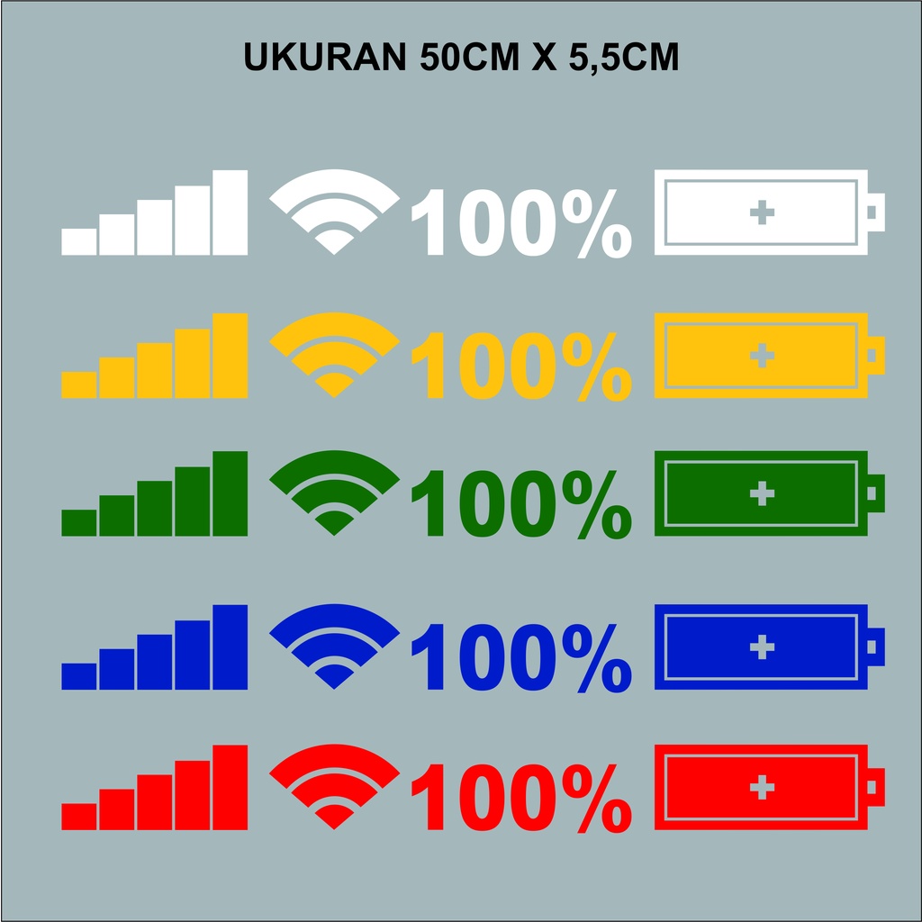 Jual STIKER VIRAL CUTTING STICKER MOBIL REFLEKTIF NYALA BATERAI WIFI ...