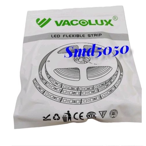 Jual LAMPU LED STRIP SMD5050 IP20 DC 12V VACOLUX 5M ( NATURAL WHITE ...