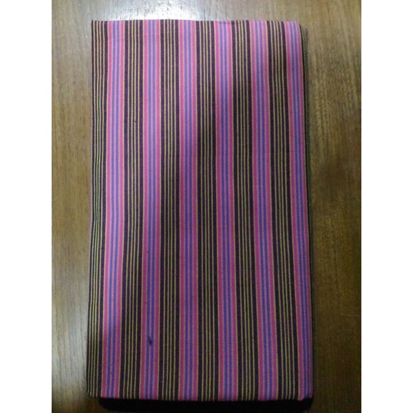 Jual KAIN TENUN LURIK JAWA TENGAH GARIS PINK-COKLAT-KUNING | Shopee ...