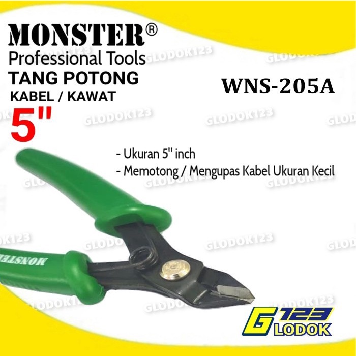 Jual Tang Potong 5 inch MONSTER WNS205A | Shopee Indonesia