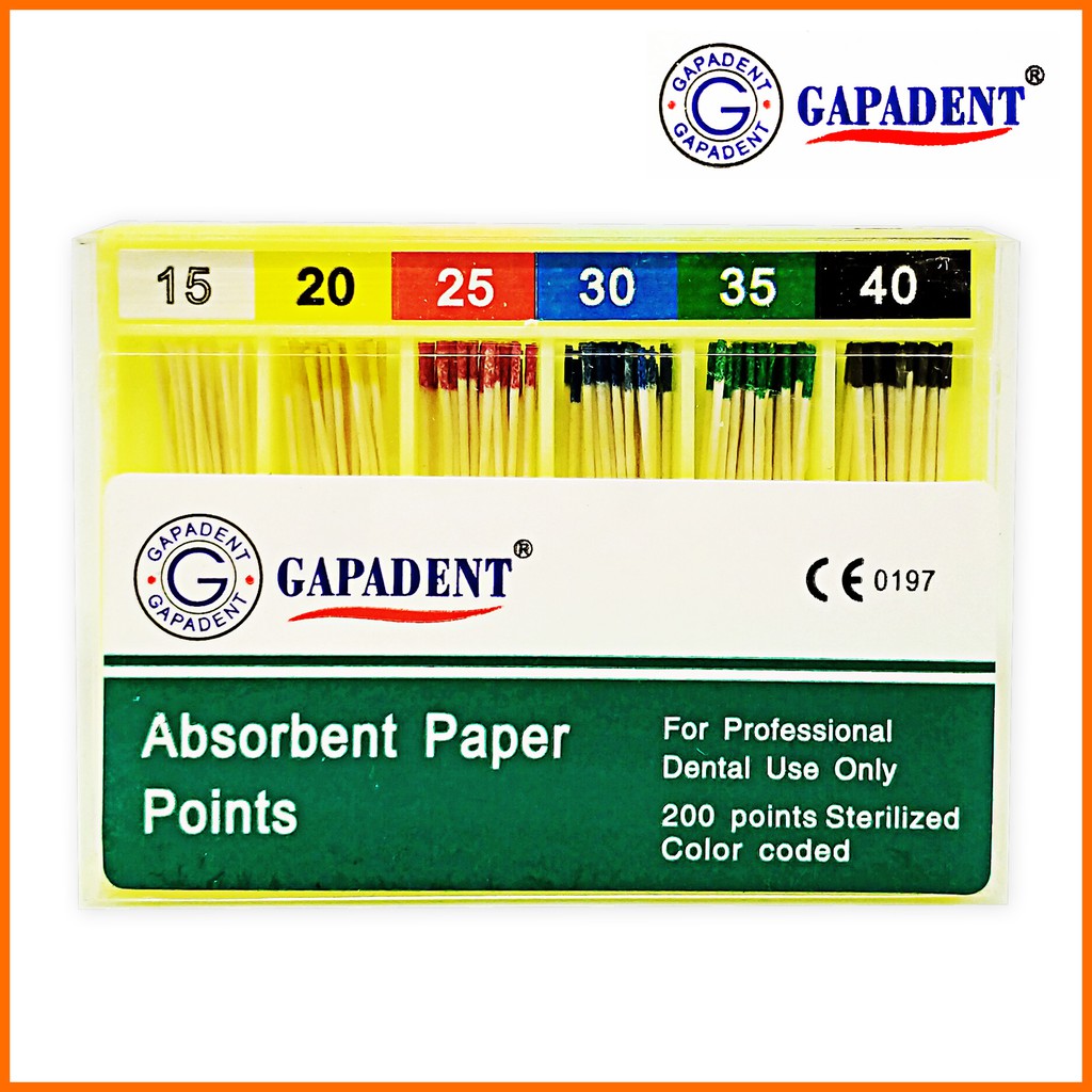 Jual Dental paper point gapadent / papper points Endo | Shopee Indonesia