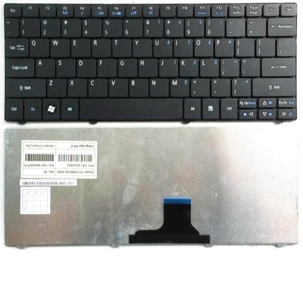 Jual Keyboard Acer Original 722 Aspire One 722 721 753H 751H - Hitam ...