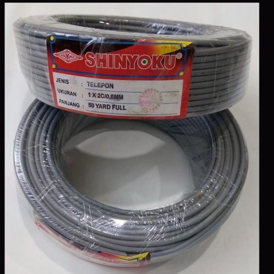 Jual KABEL TELEPON SHINYOKU/KABEL INSTALASI WALET 50 METER SHINYOKU ...