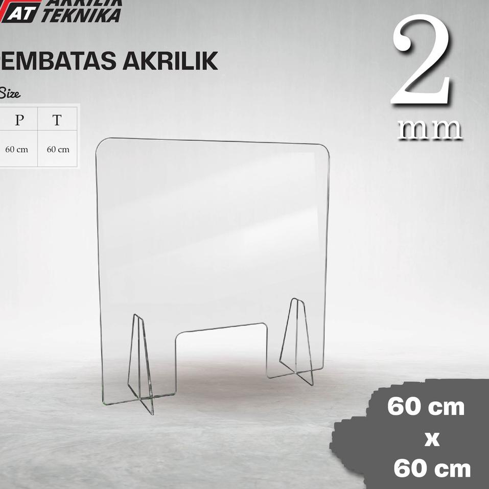 Jual ♘ PARTISI / SEKAT / PEMBATAS MEJA AKRILIK TABLE DIVIDER KASIR ...