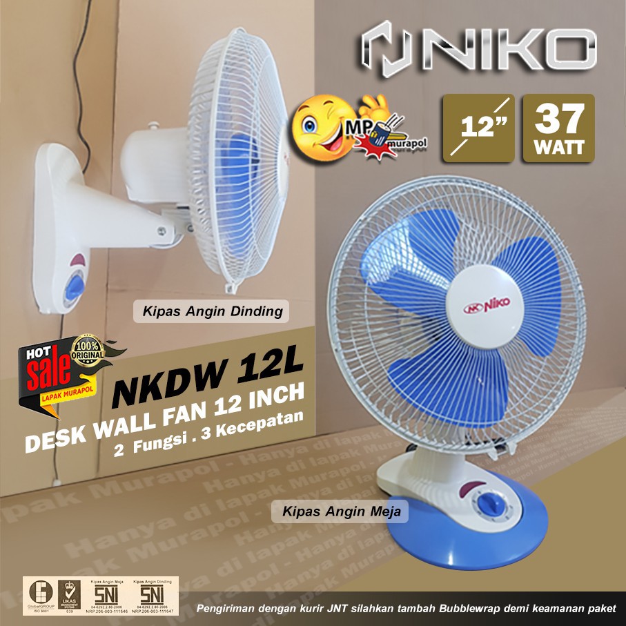 Jual Desk Fan 12 inch Kipas Angin - Duduk - Meja - Lantai - 3 Kecepatan ...
