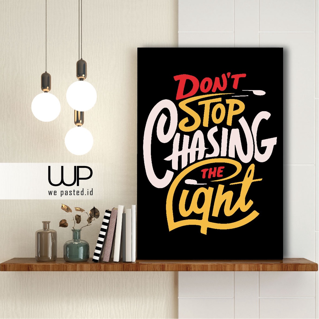 Jual Typography Quotes Hiasan Dinding Kamar Rumah Poster MDF 20x30cm ...