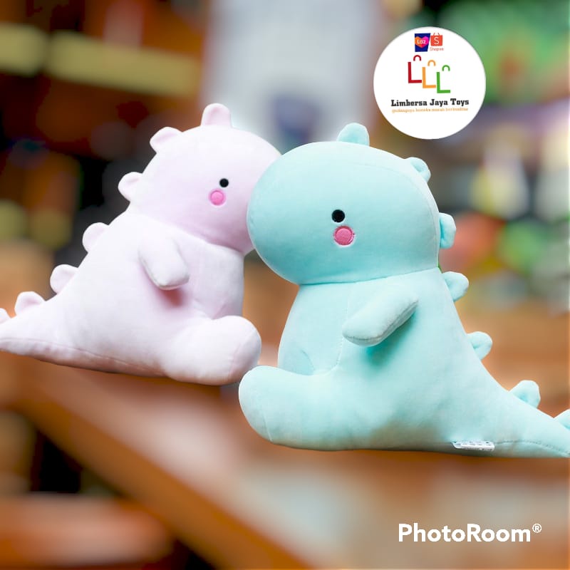 Jual Boneka Dinosaurus Dino Pink Lucu Plush Soft Baby Dinosaurus imut ...