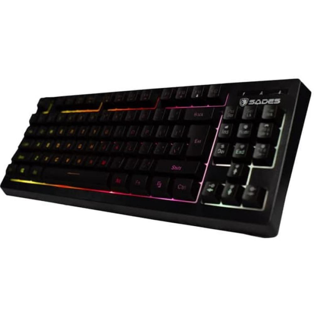 Jual Keyboard Gaming Sades Sabre TKL RGB Membrane | Shopee Indonesia