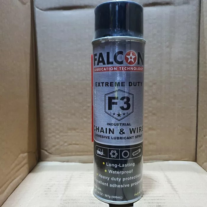 Jual FALCON F3 INDUSTRIAL CHAIN & WIRE LUBRICANT SPRAY (HEAVY DUTY ...