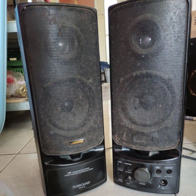 Jual speaker aktif lasonic built up Made in USA support bluetooth ...