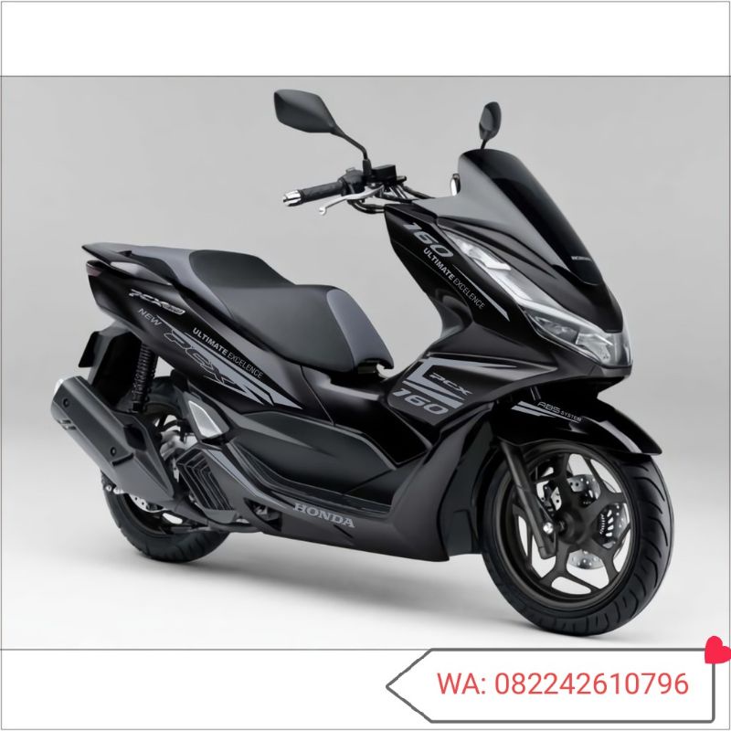Jual Striping Cutting Sticker Honda NEW PCX HITAM 2021 160cc Sporty ...