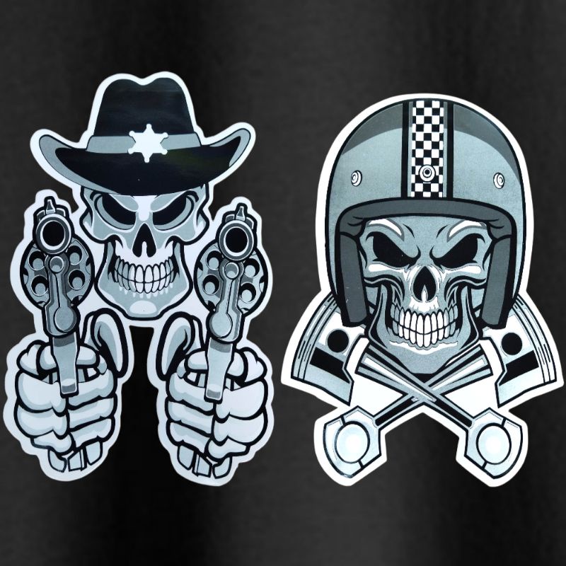 Jual stiker tengkorak jumbo, stiker dashbor motor, visor, tembok kaca ... Jual stiker tengkorak jumbo, stiker dashbor motor, visor, tembok kaca ...