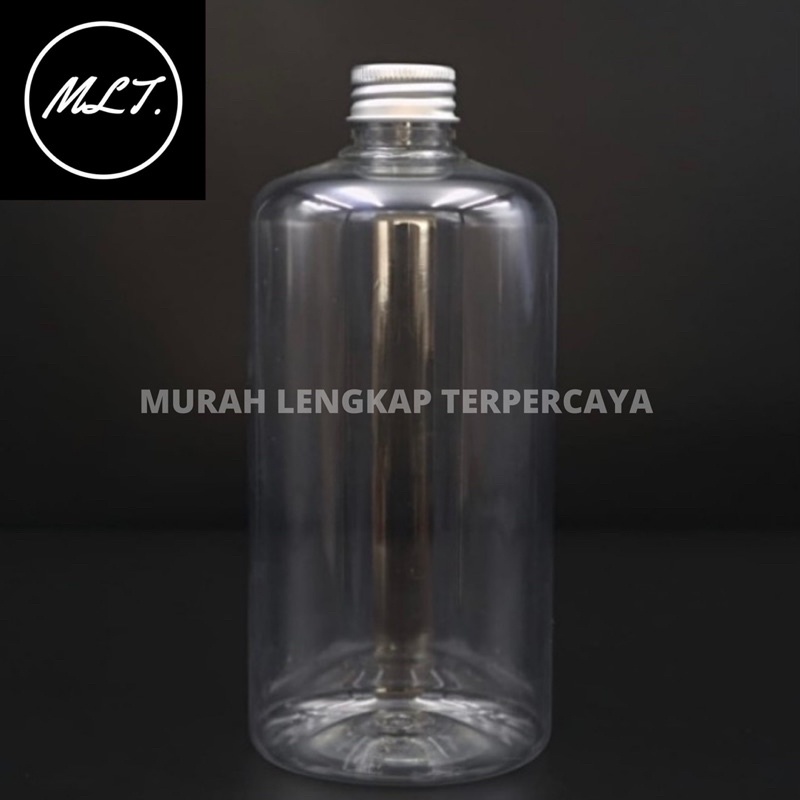 Jual BOTOL 500 ML TUTUP ULIR ALMUNIUM SILVER HITAM /BOTOL PET 500ML TUTUP ULIR HITAM TUTUP ULIR ...