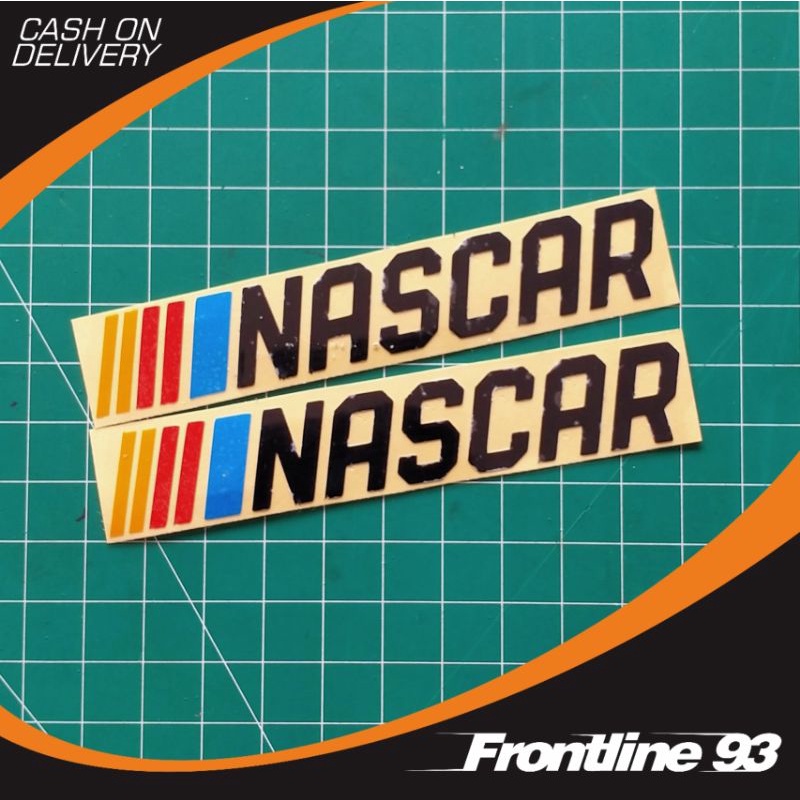Jual Cetak Sticker Cutting Logo Nascar Custom Stiker Cutting Racing ...