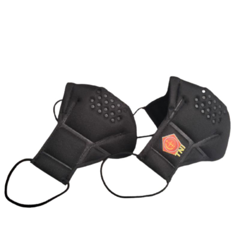 Jual MASKER TMO BLACK MASK/MASKER TNI/POLRI/MASKER EARLOOP DEWASA ...