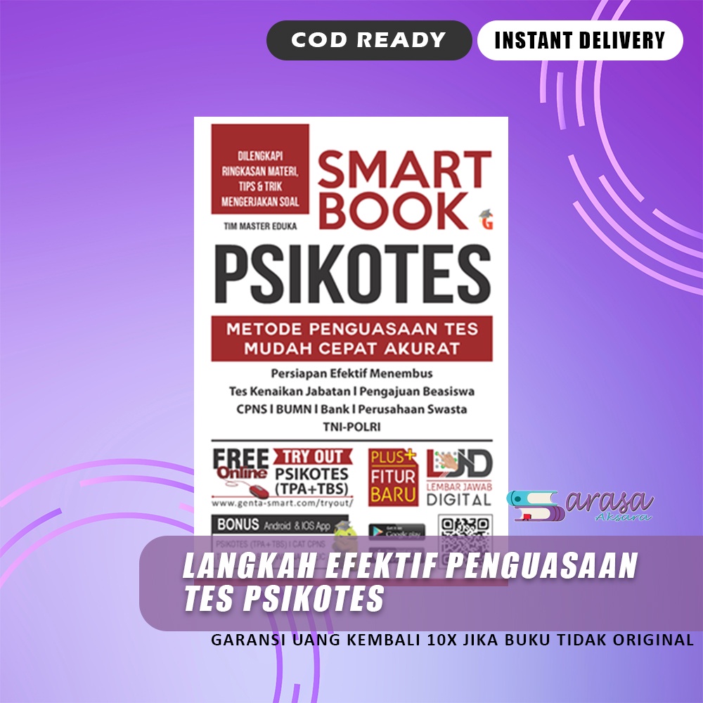 Jual Buku Test Psikotest Smart Book Tes Psikotes Full Pembahasan ...