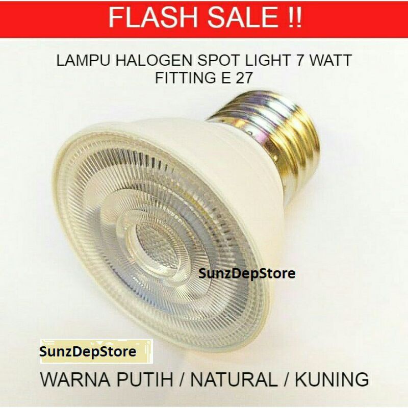 Jual Lampu LED Halogen Light Spotlight 6 Watt AC85-265V 50/60Hz / E27 ...