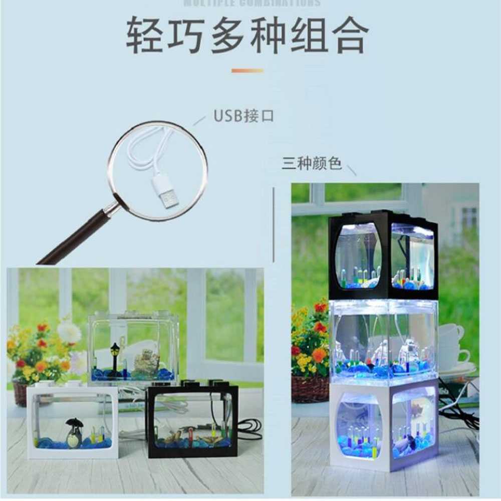 Jual TOPINCN Aquarium Mini Lego Block with White LED - TOP5 | Shopee ...