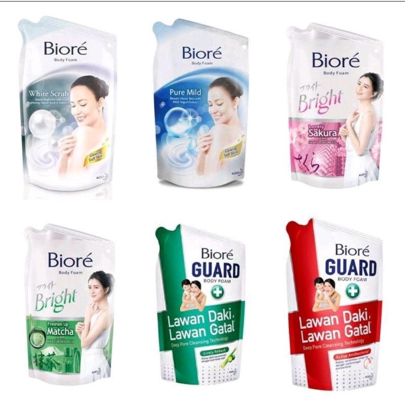 Jual Biore Sabun Cair Body Foam 400ml [Original] | Shopee Indonesia