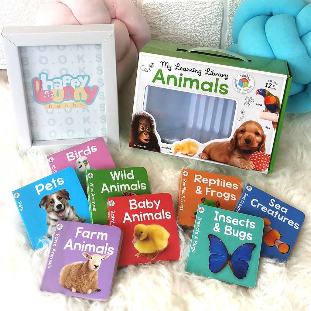 Jual [Hinkler] My Learning Library Animals (1 box isi 8 board books ...